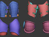 20 Low poly medieval leg armor base mesh IMM brush 3D model | CGTrader