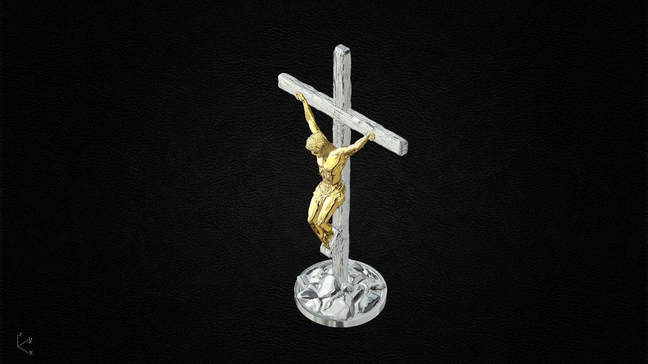 Jesus cross 3D model 3D printable | CGTrader