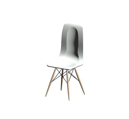 Eames DSW Chair free 3D model | CGTrader