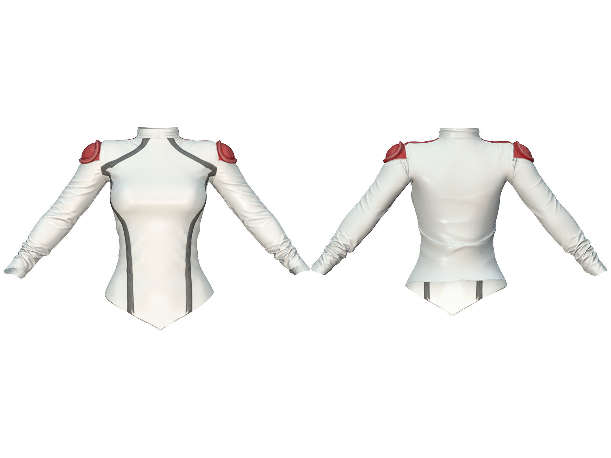 3D model Futuristic Spaceship Full Uniform VR / AR / low-poly | CGTrader
