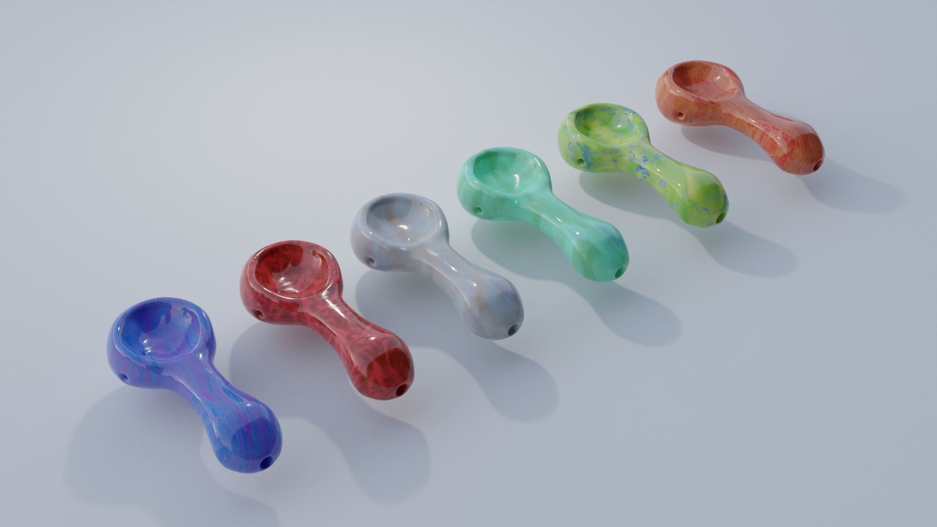 Weed Pipe Collection with multiple 4K Textures 3D model | CGTrader