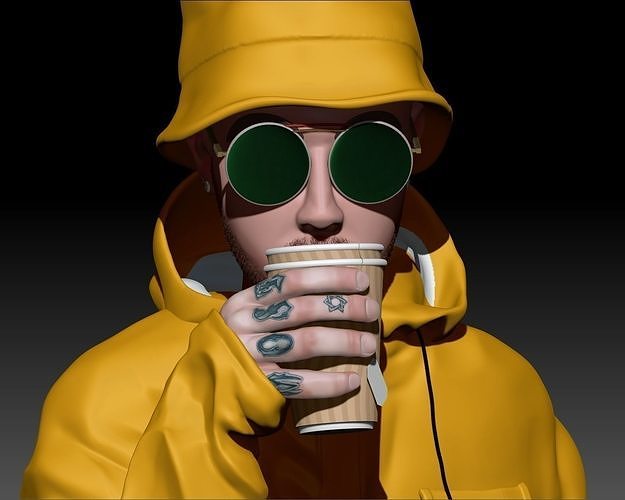 Mac Miller Bust 3D model | CGTrader