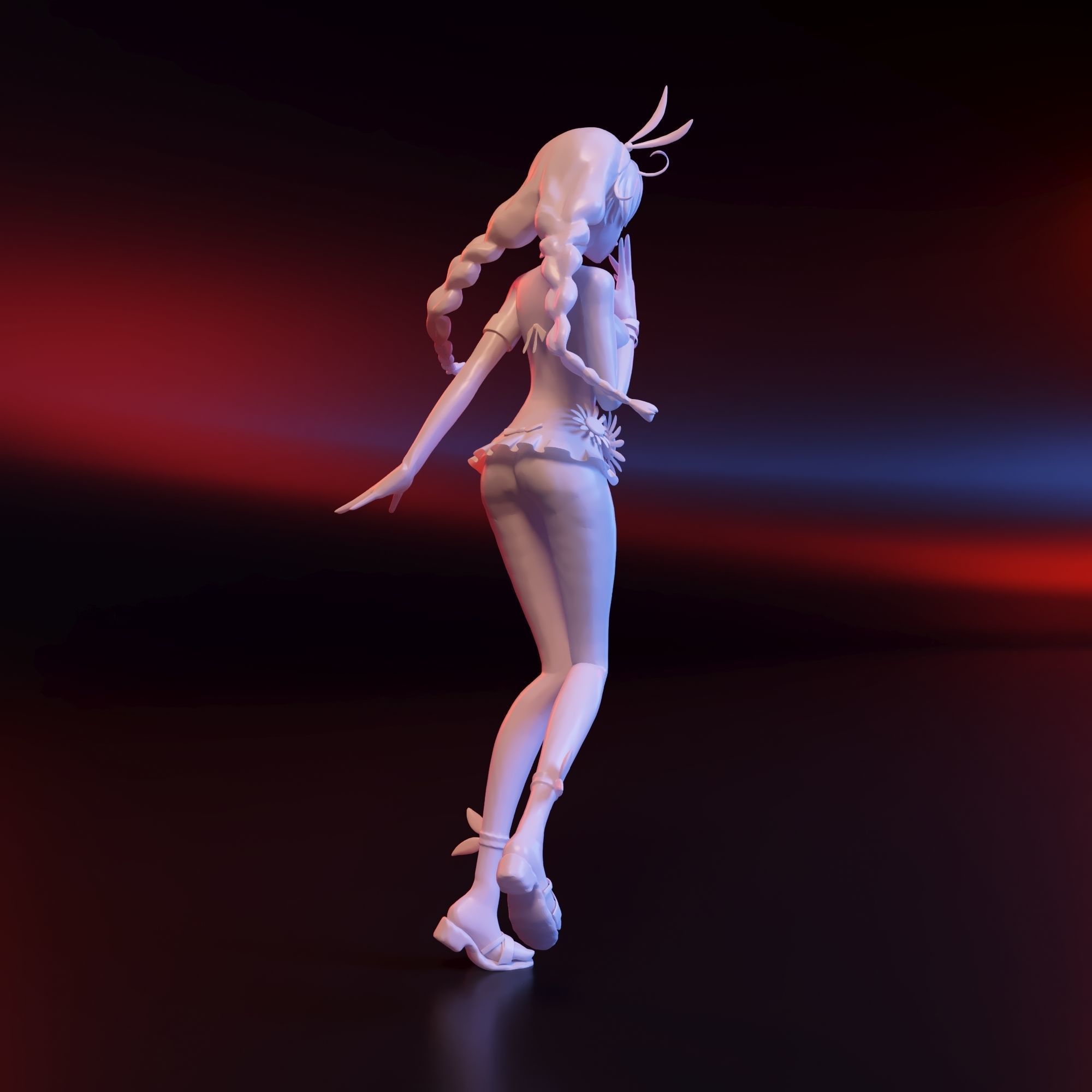 Anime Girl 3d Model 3d Printable Cgtrader