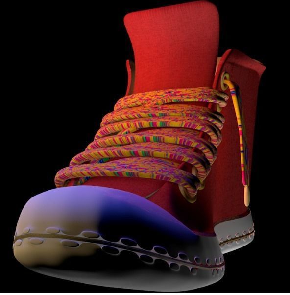 rubber shoe free 3D model | CGTrader