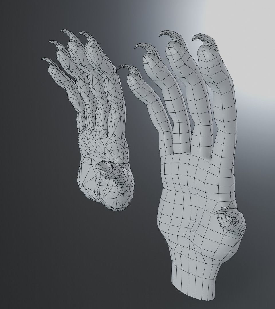 3D model Cartoon Hand VR / AR / low-poly | CGTrader