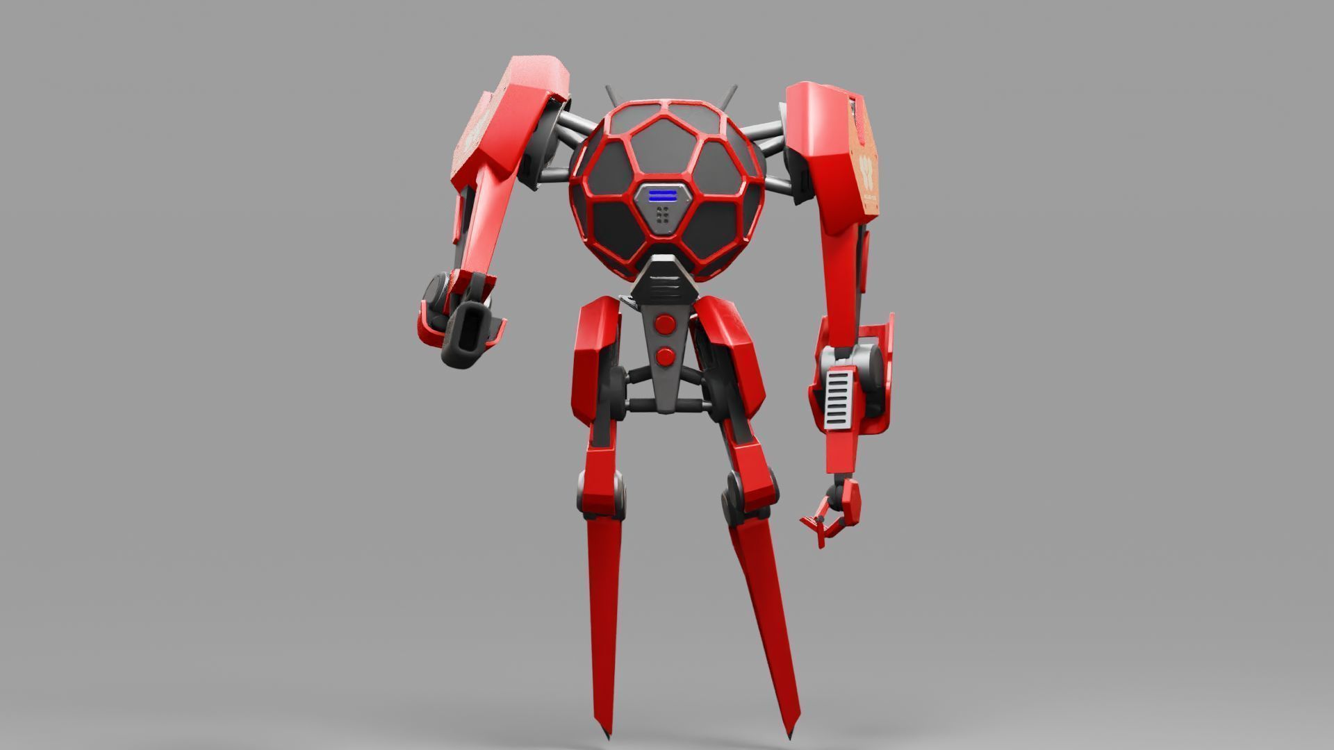 HEXA MOSQUITO DROID rigged character 3D model rigged | CGTrader