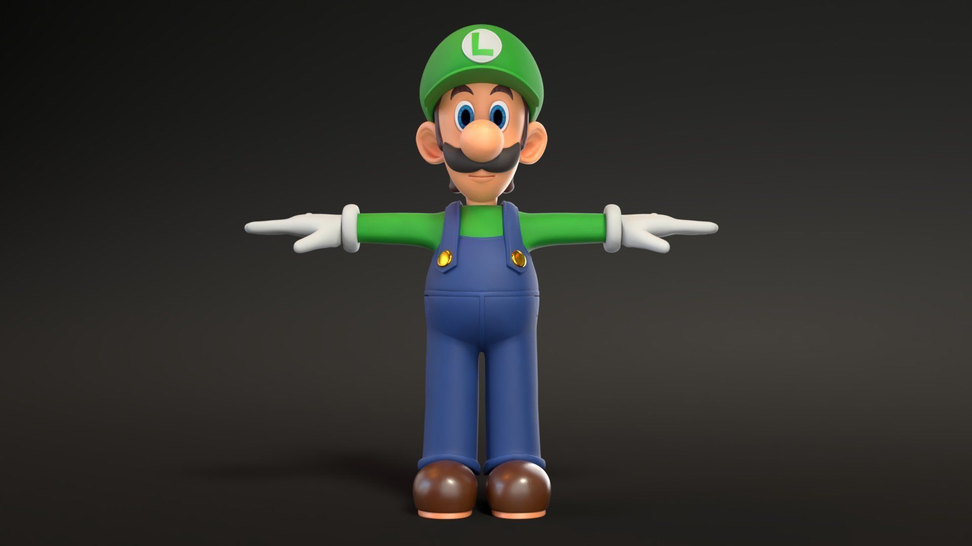 3D model Luigi From Super Mario Game VR / AR / low-poly | CGTrader