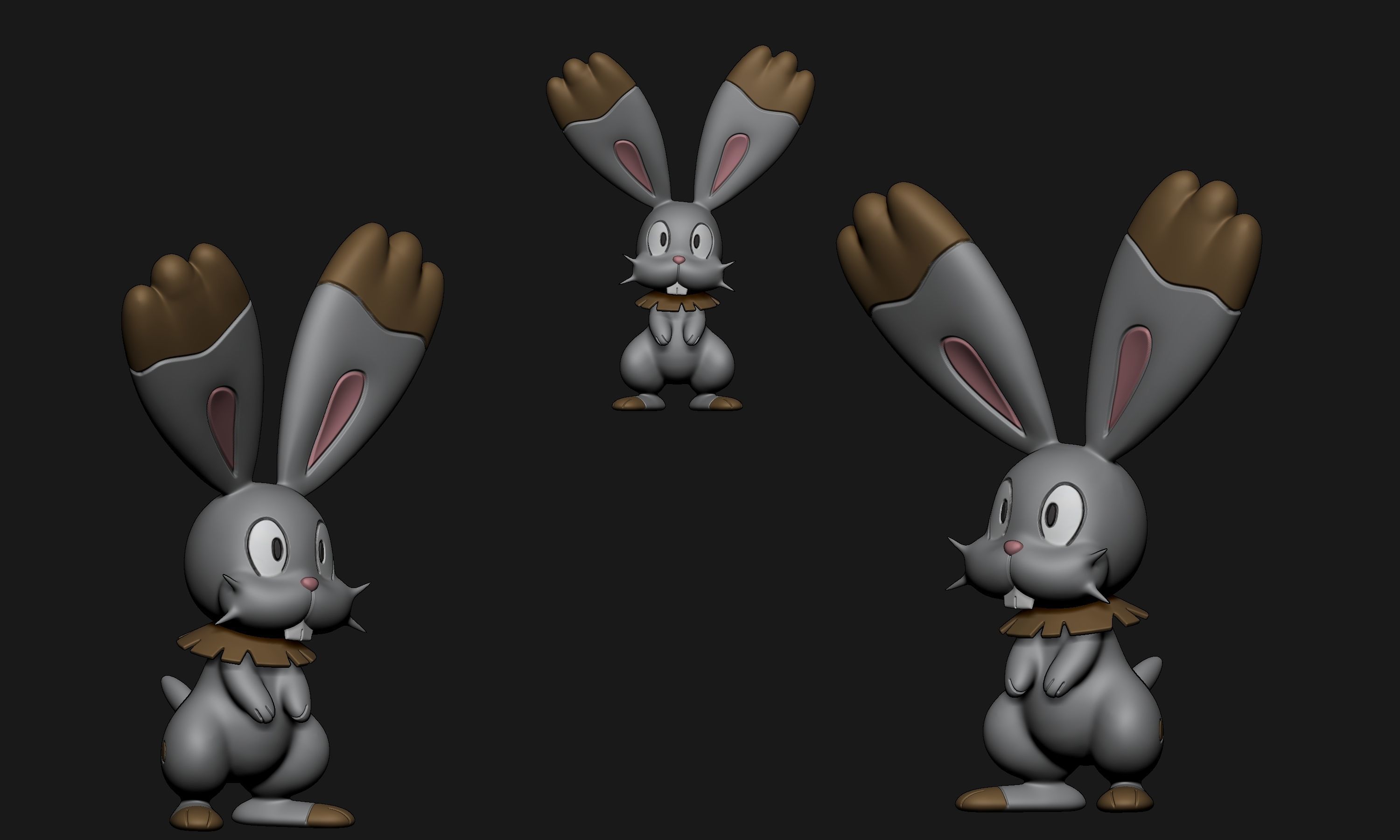 Pokemon - Bunnelby and Diggersby 3D model 3D printable | CGTrader
