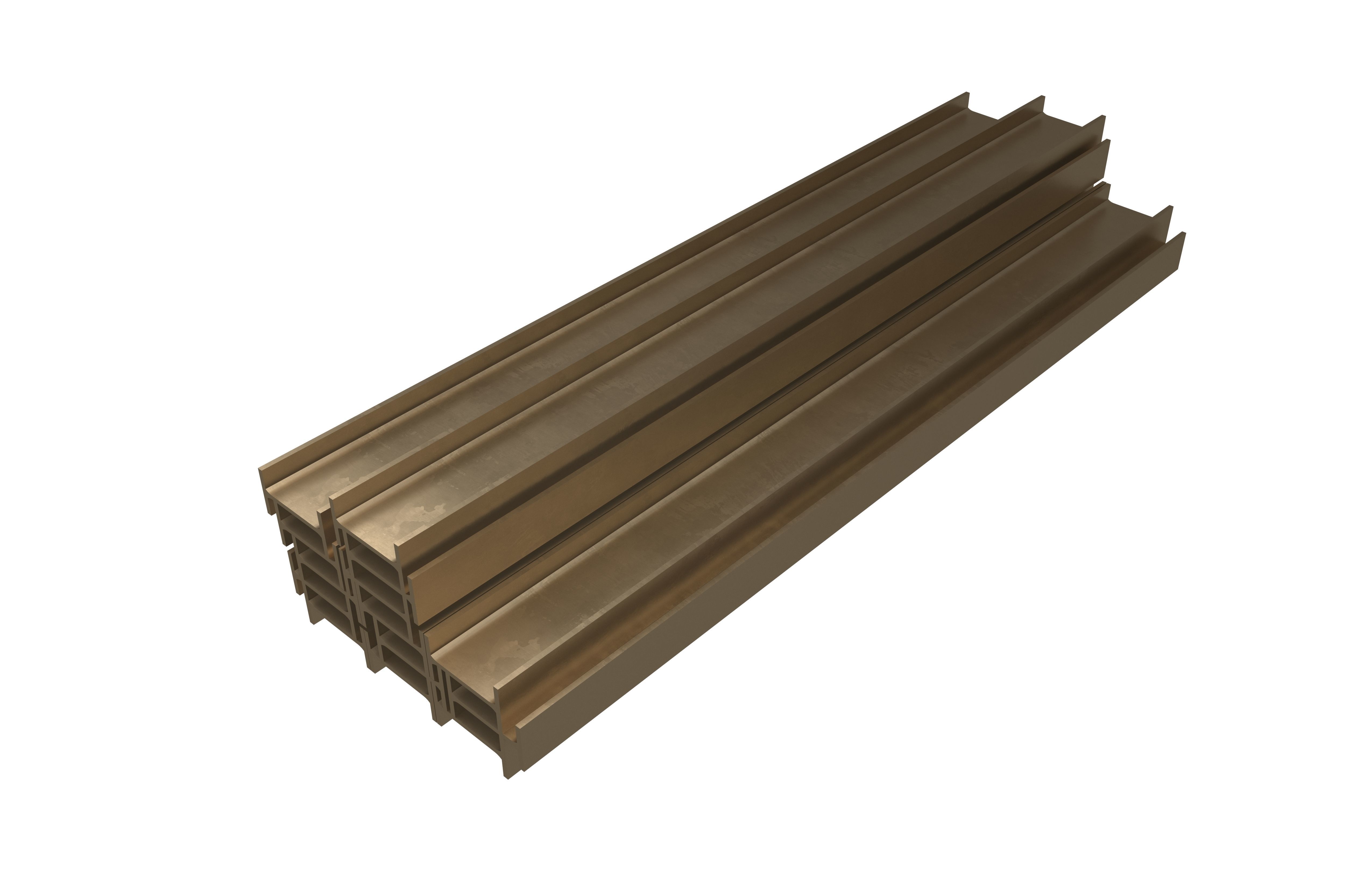 3D model Stacked I Beam v1 006 VR / AR / low-poly | CGTrader