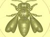 Bee Engraving design Intaglio design 3D model 3D printable | CGTrader