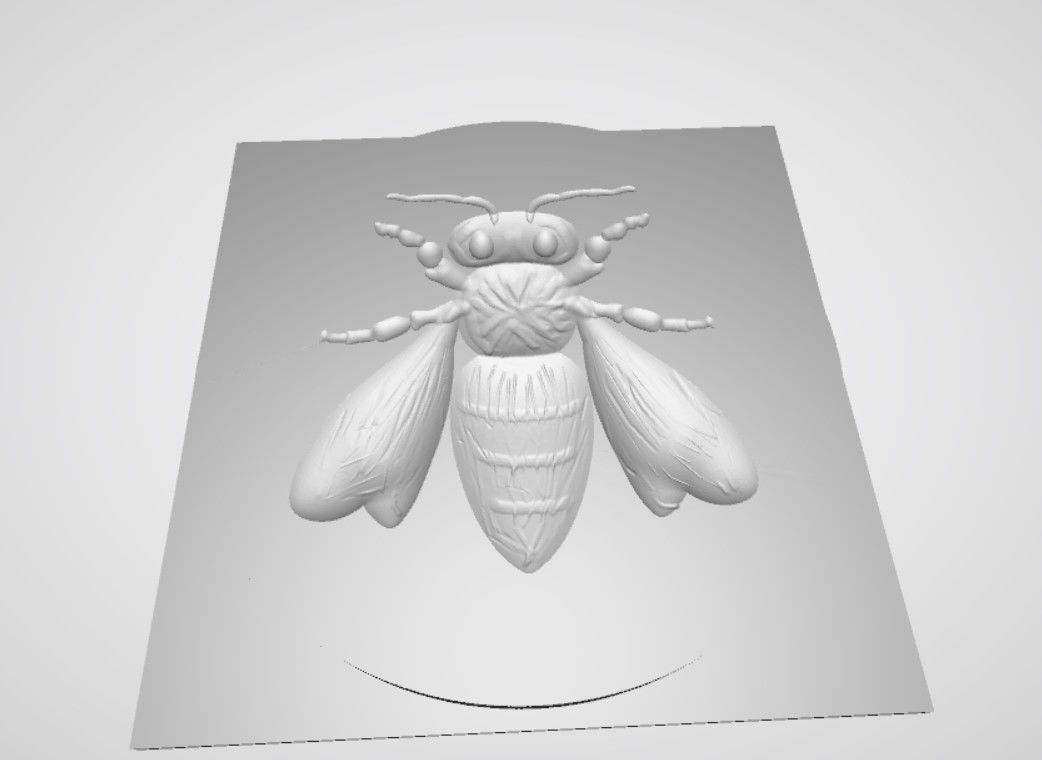 Bee Engraving design Intaglio design 3D model 3D printable | CGTrader