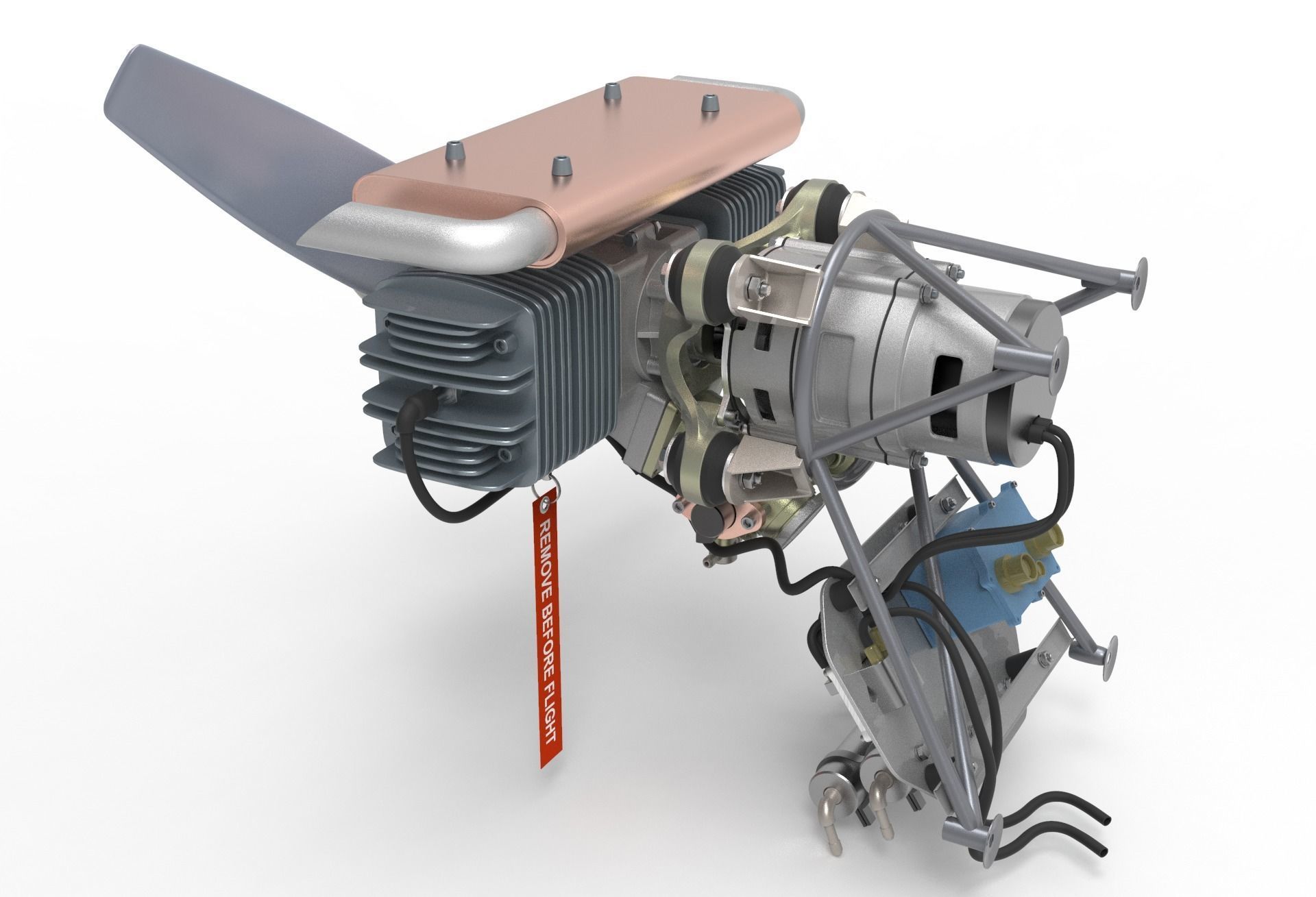 Drone Aircraft Engine 3D model | CGTrader