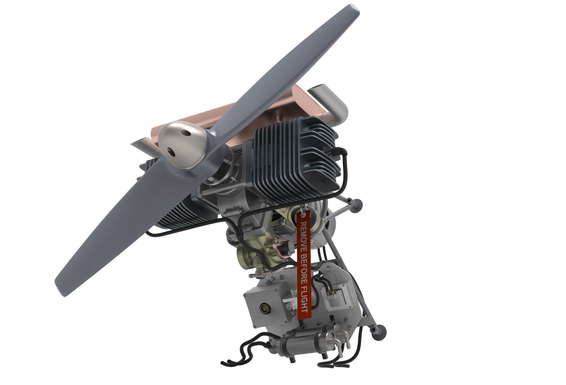 Drone Aircraft Engine 3D model | CGTrader