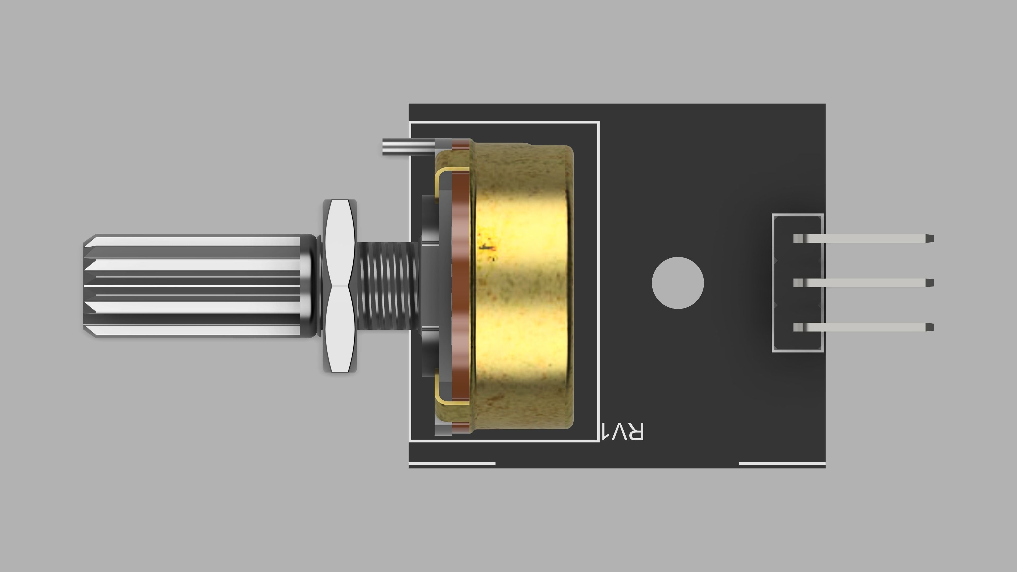 10K Potentiometer with PCB Board 3D model 3D printable | CGTrader
