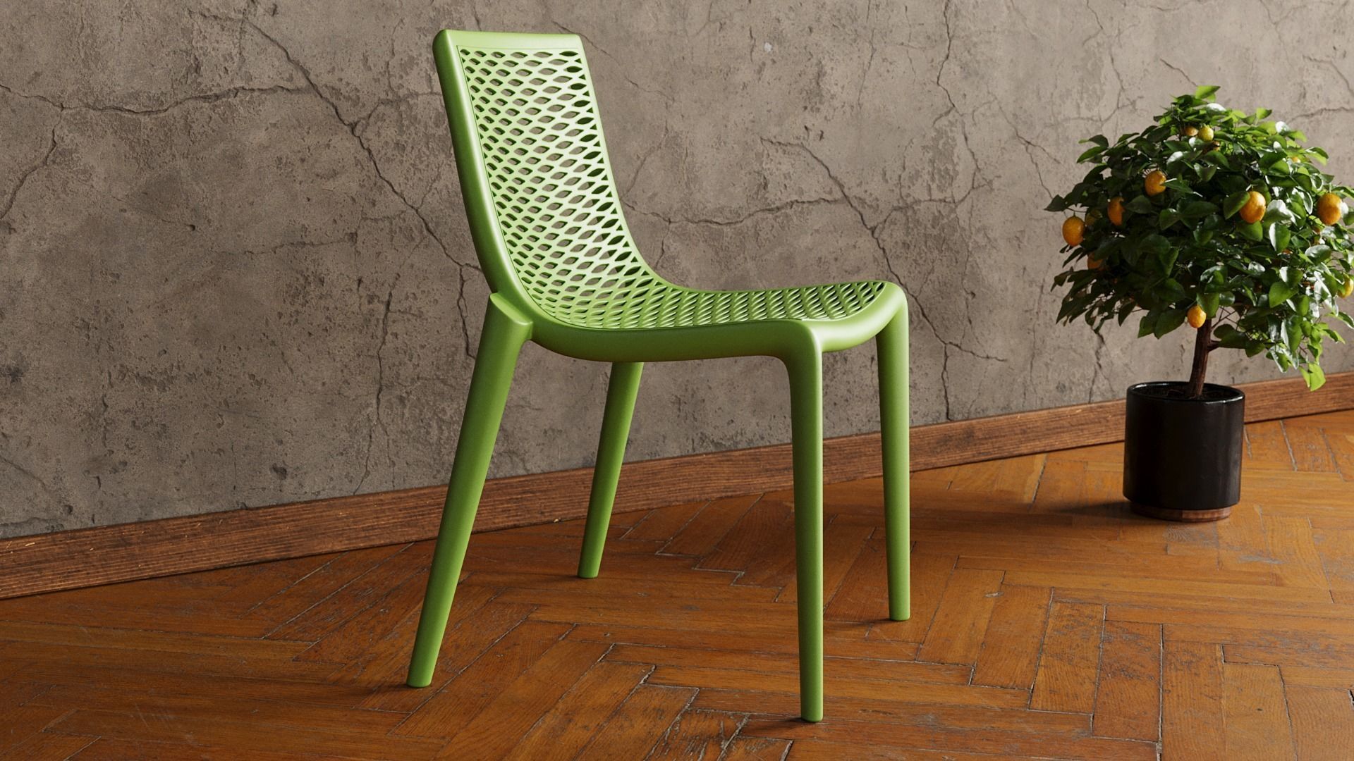 Stacking Dining Chair 3D model | CGTrader