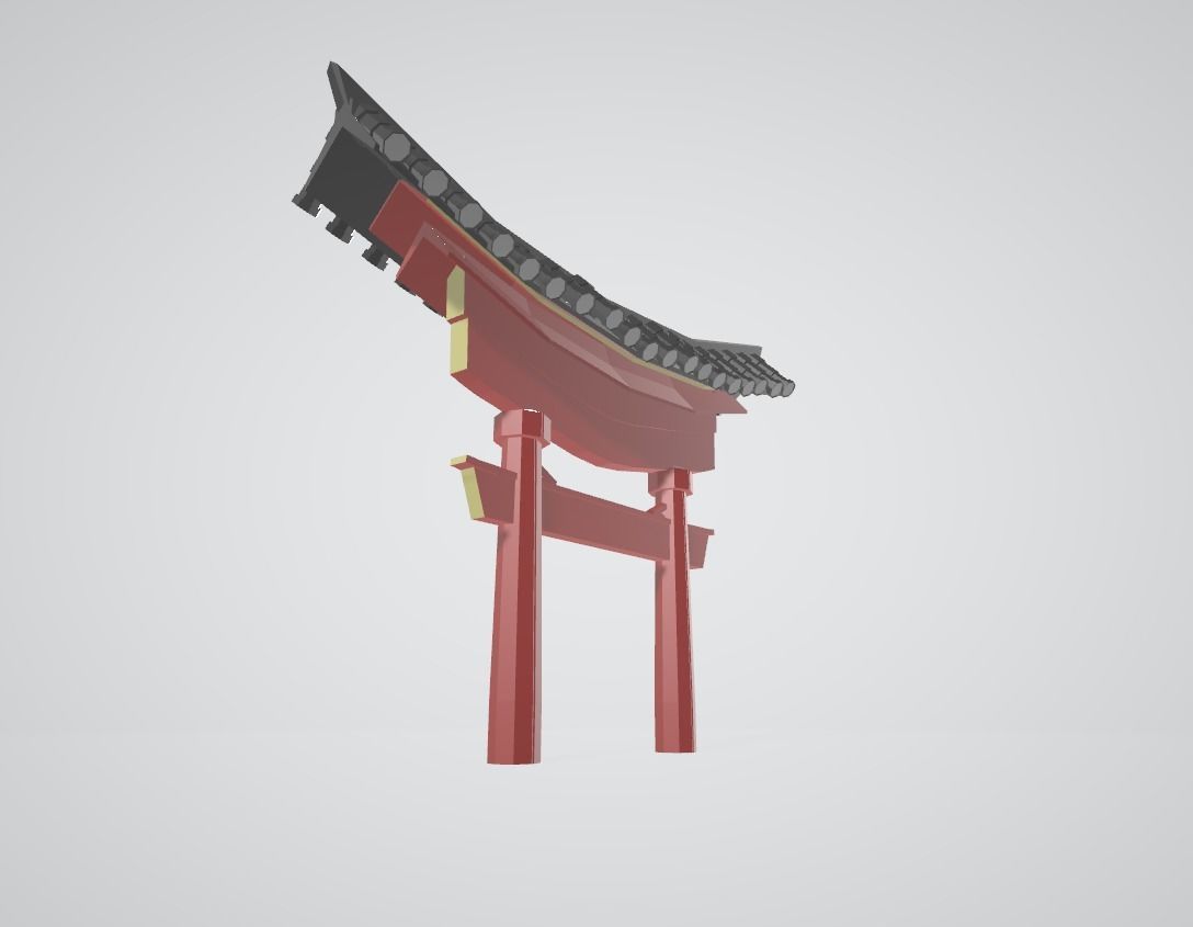 Japanese Shrine Gate free VR / AR / low-poly 3D model | CGTrader