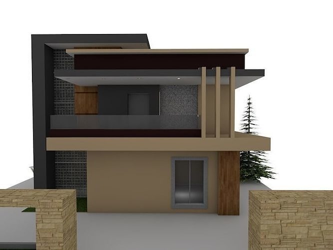 3D model Modern Small House VR / AR / low-poly | CGTrader