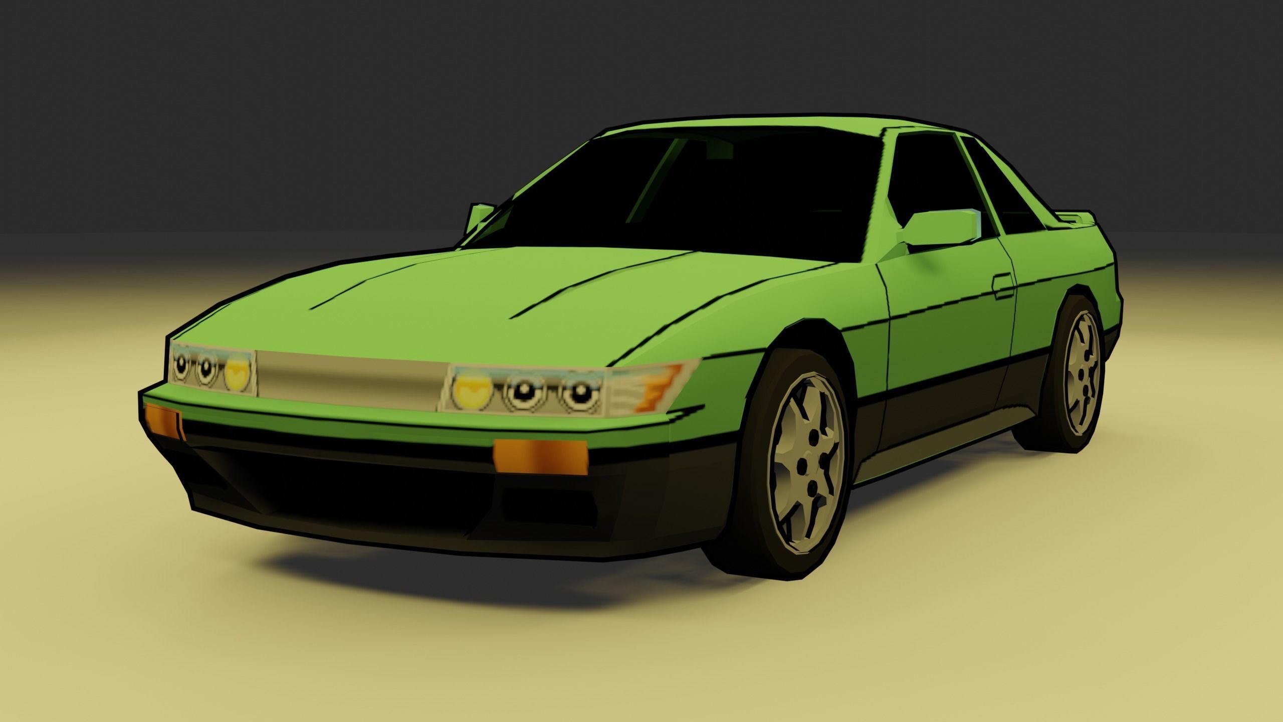 3D model Nissan Silvia S13 1989 VR / AR / low-poly | CGTrader