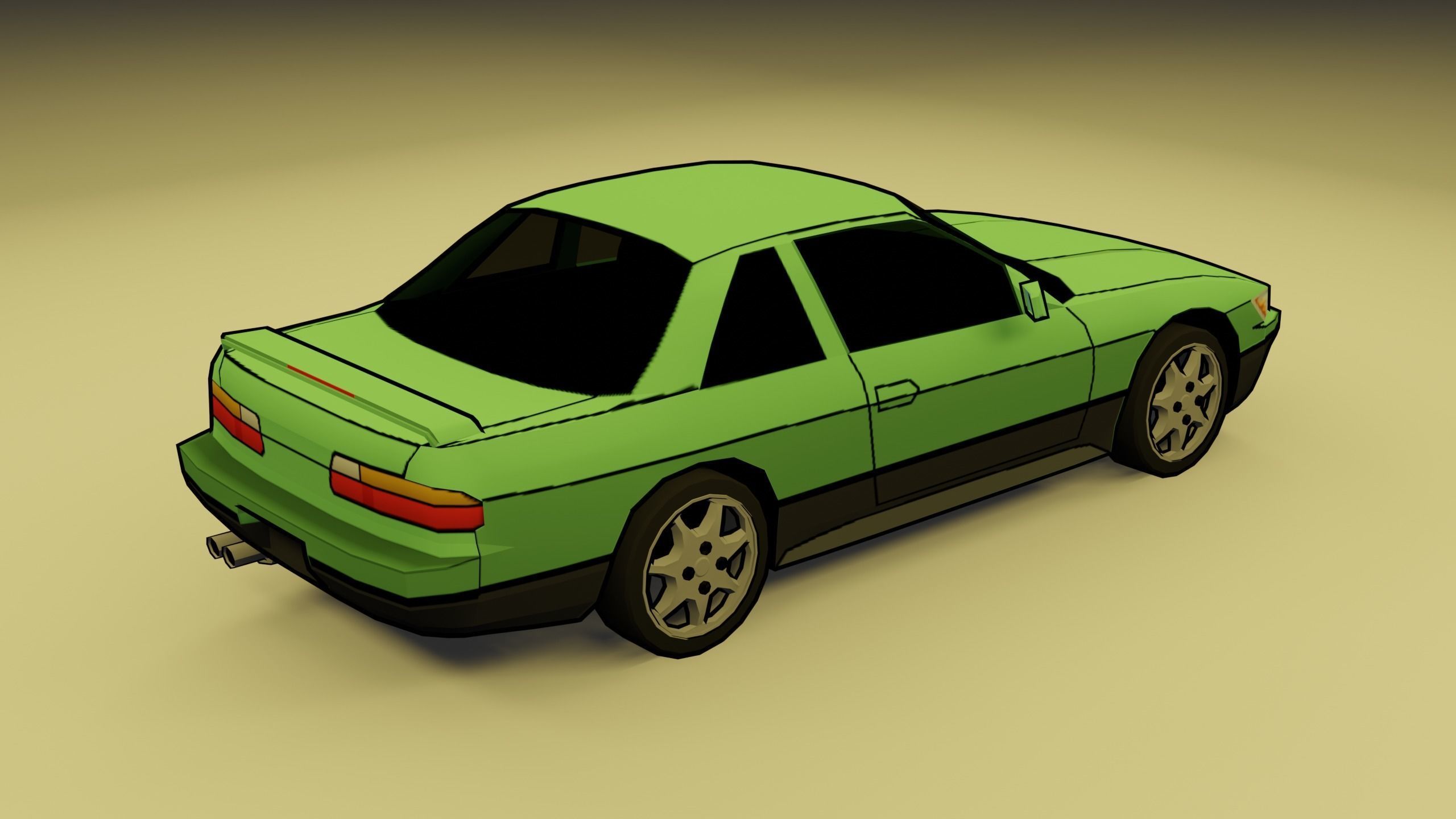 3D model Nissan Silvia S13 1989 VR / AR / low-poly | CGTrader