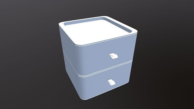 Plastic Organizer Desktop Drawer 3D model | CGTrader