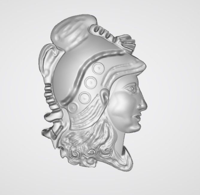 GREEK KING BAS RELIEF DESIGN 3D model 3D printable | CGTrader