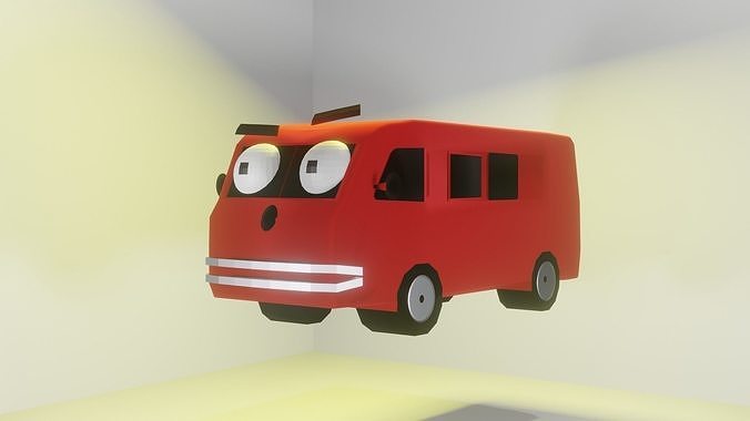 Happy Van free VR / AR / low-poly 3D model | CGTrader