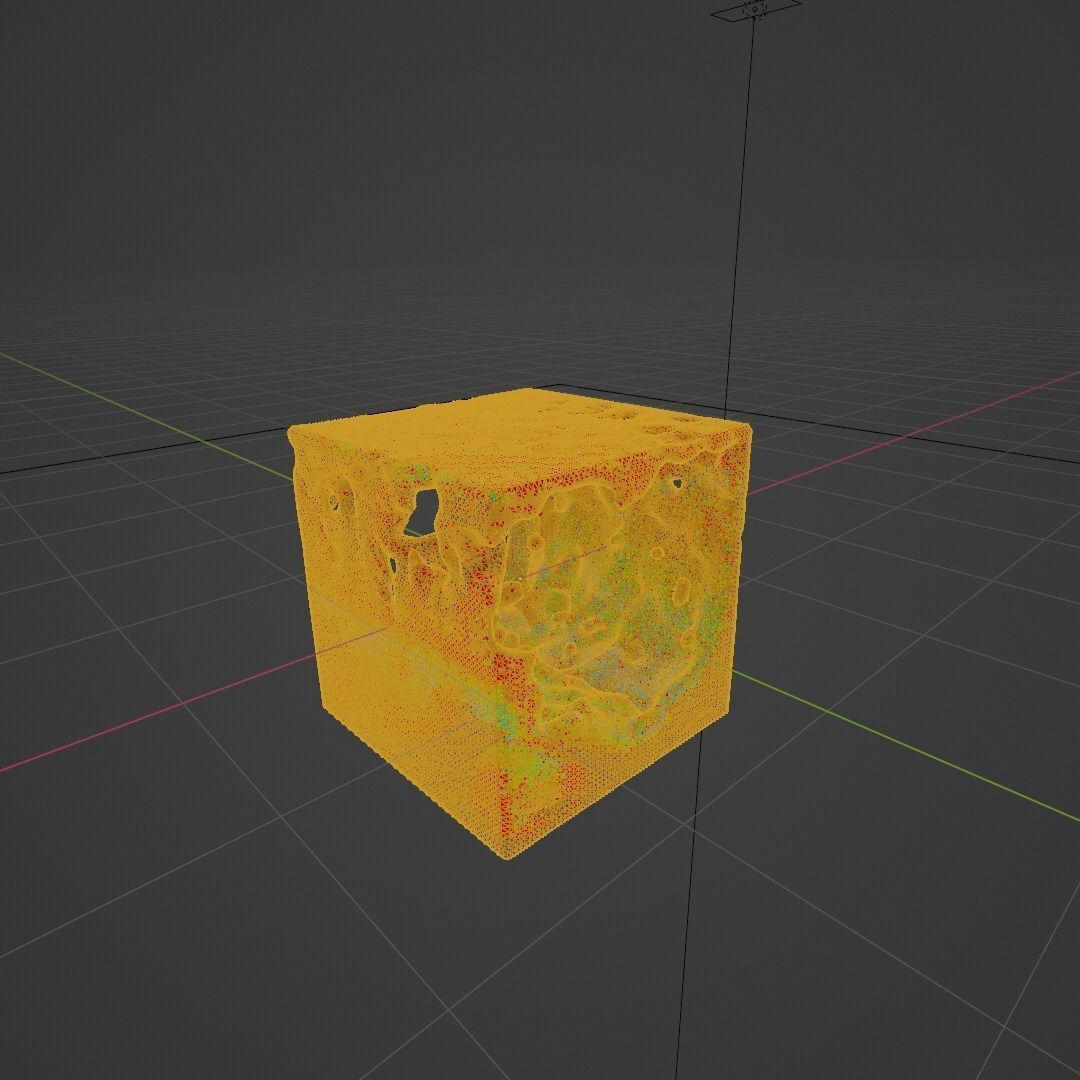 3D realistic water cube free VR / AR / low-poly 3D model animated ...