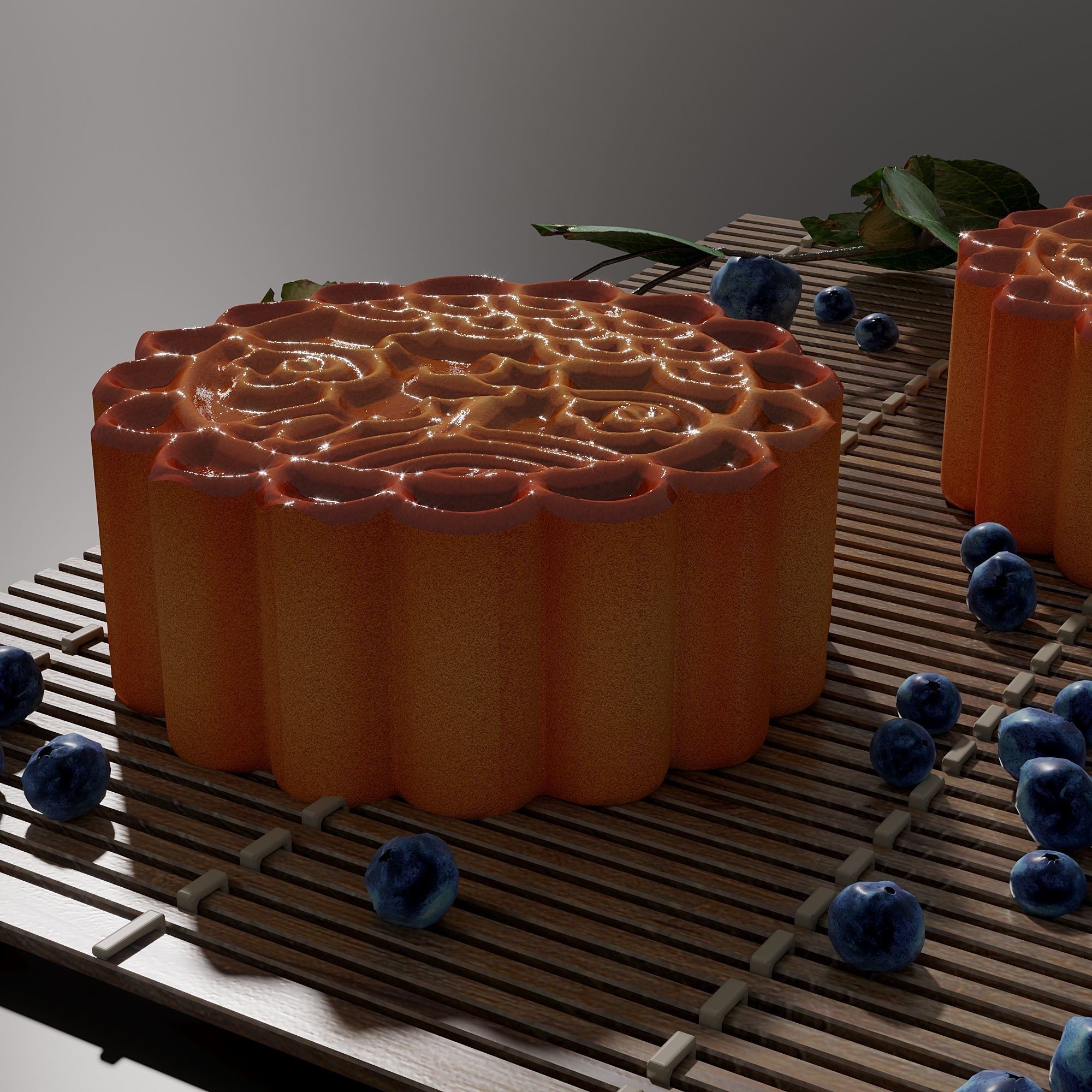 Puins Set Mooncake 1 3D model | CGTrader