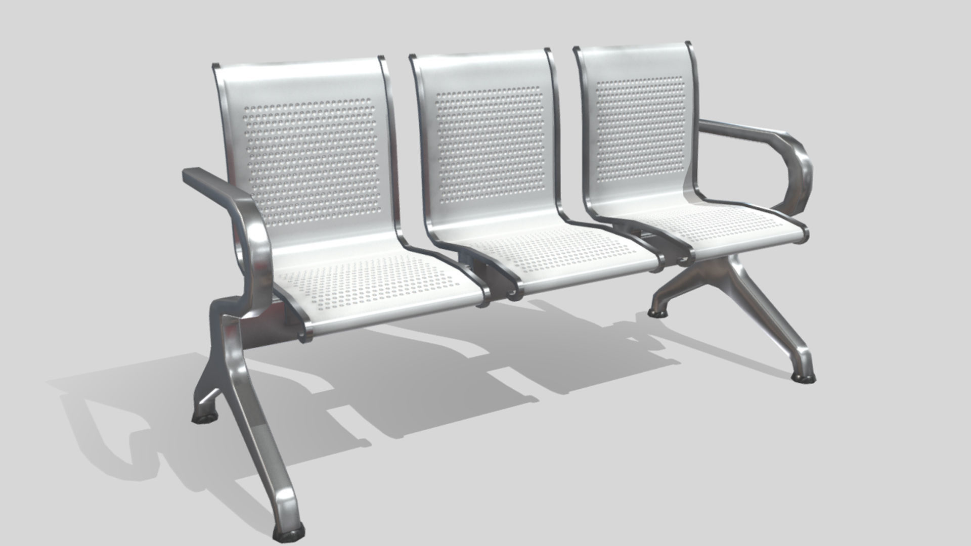 3D model Hospital Waiting Chair VR / AR / low-poly | CGTrader