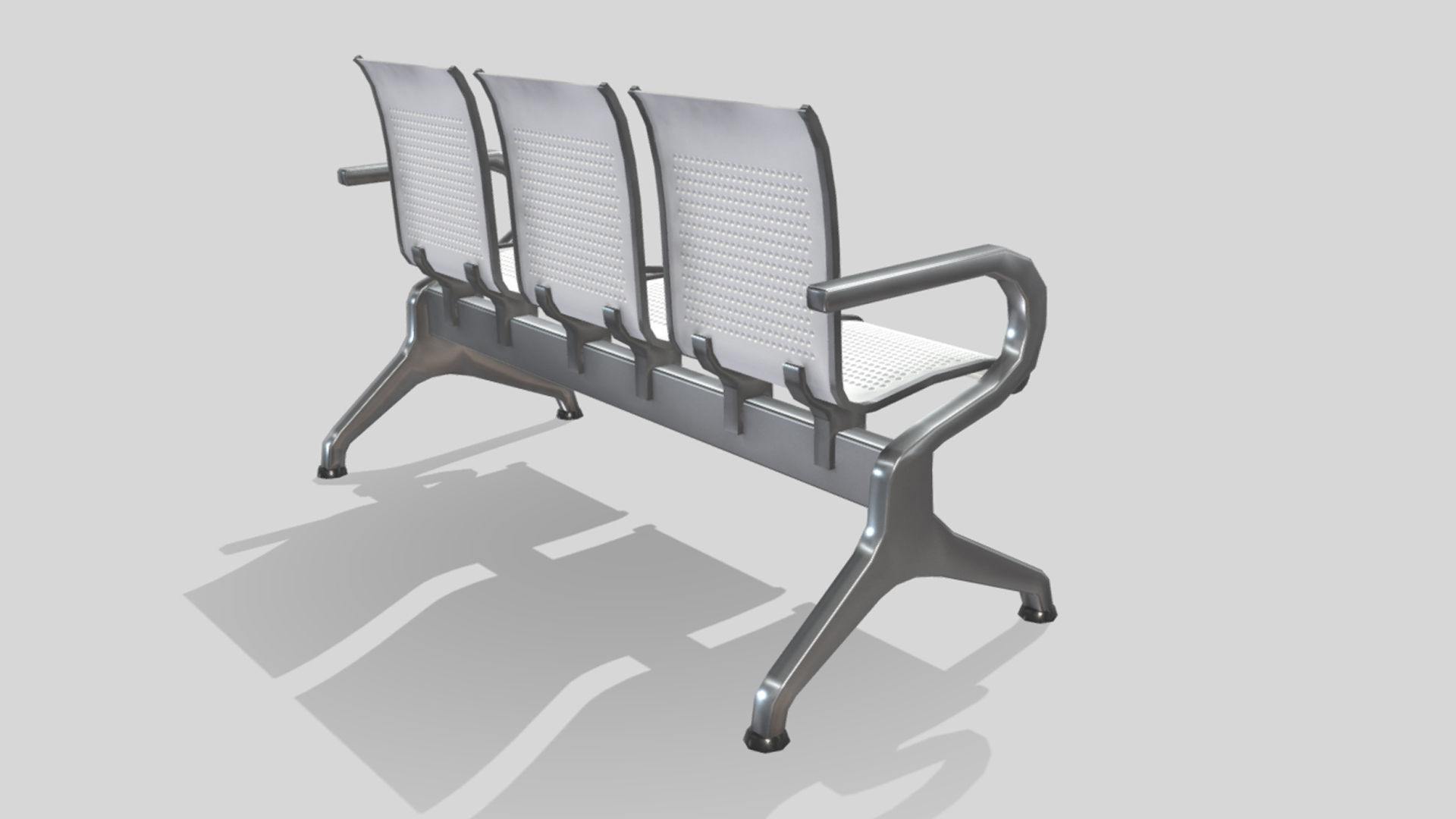 3D model Hospital Waiting Chair VR / AR / low-poly | CGTrader
