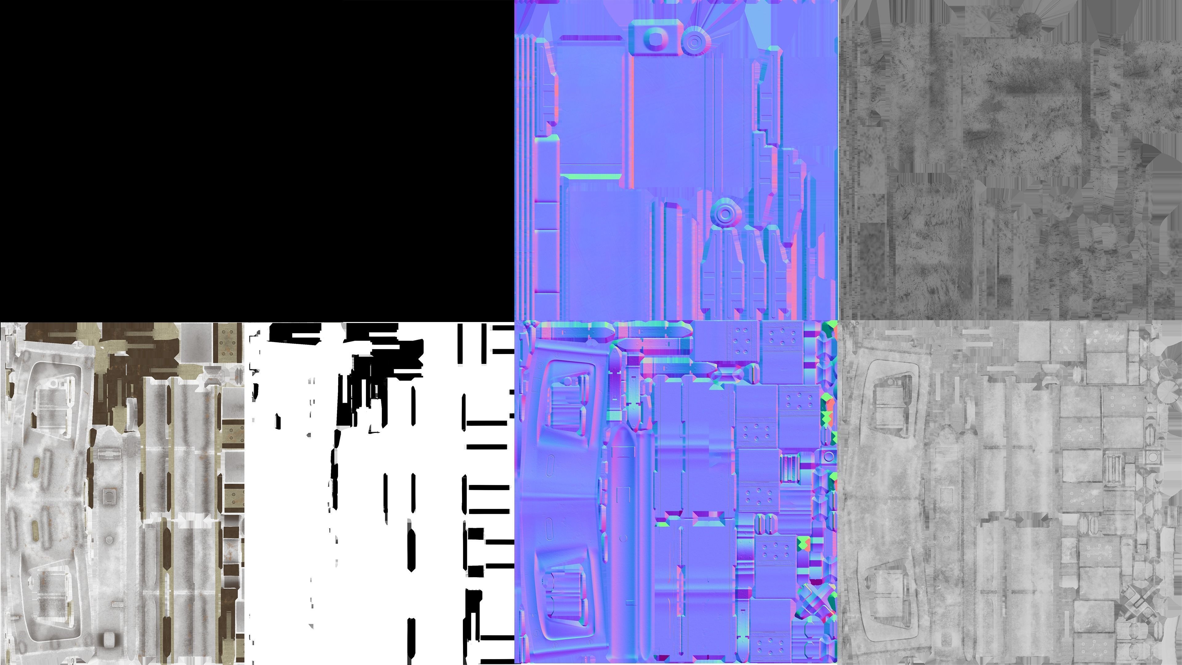 3D model Game ready set of APU-14U launcher and S-3 unguided missile VR ...