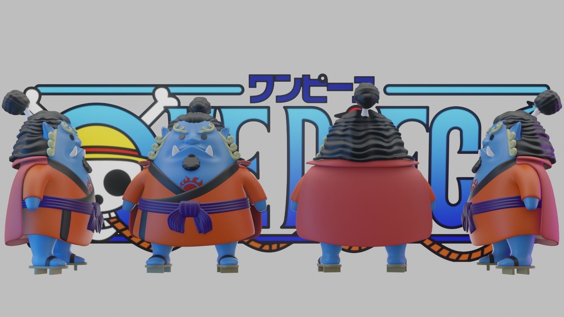 Jinbe Chibi - One Piece 3D model 3D printable | CGTrader