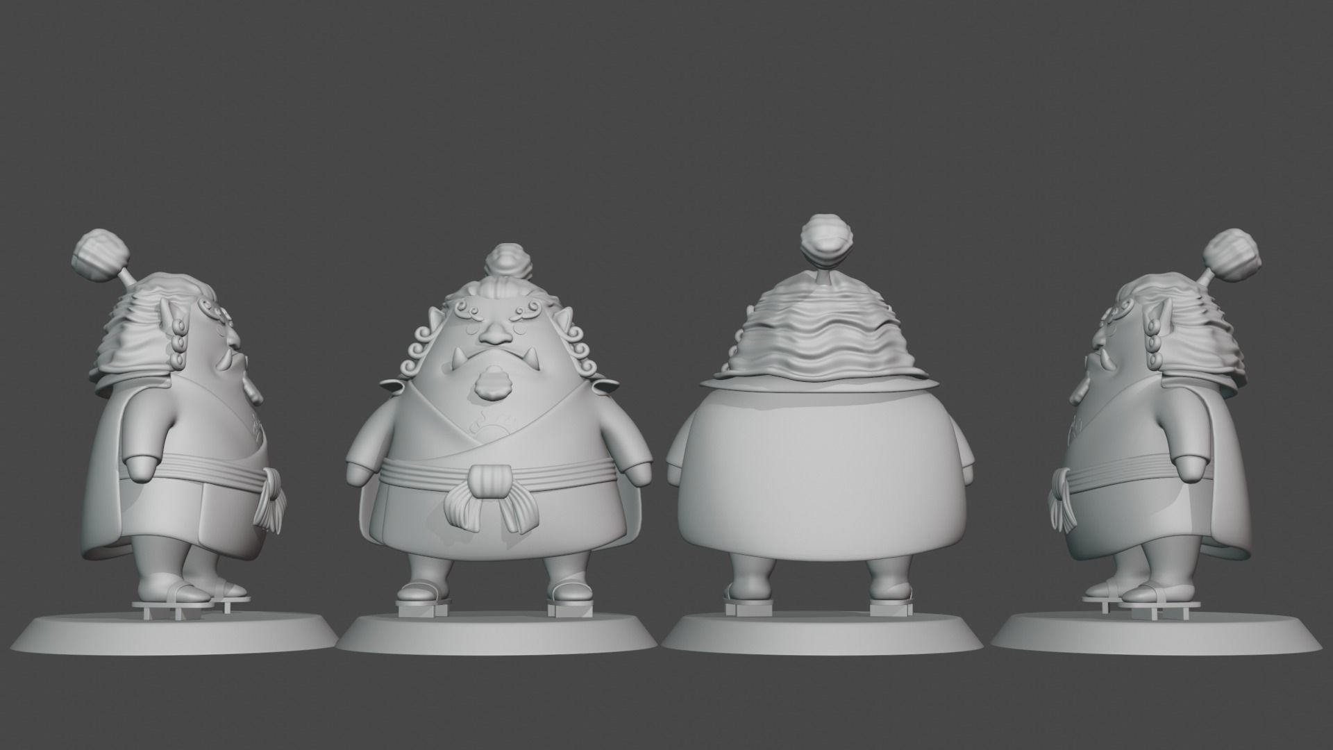 Jinbe Chibi - One Piece 3D model 3D printable | CGTrader