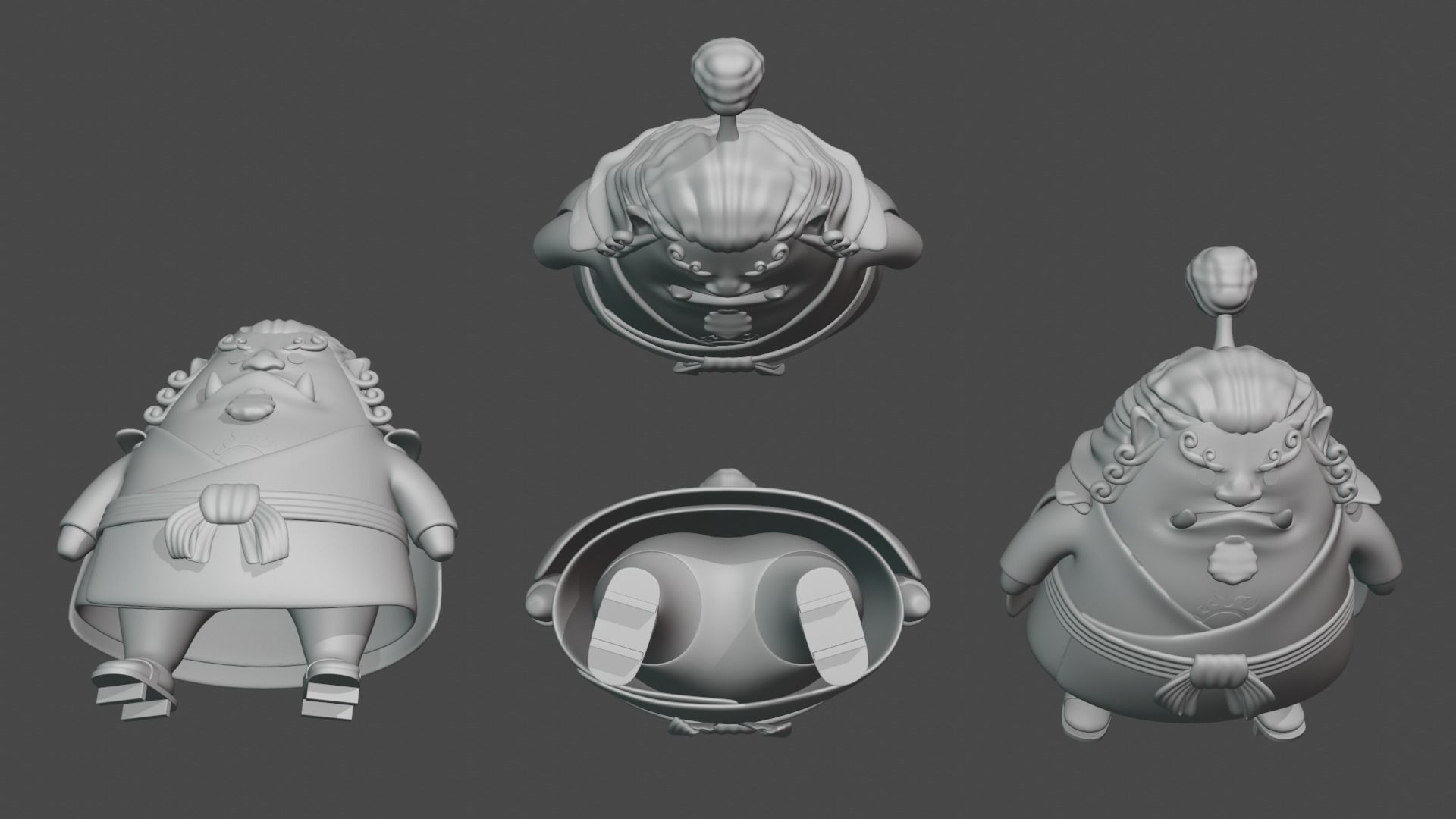 Jinbe Chibi - One Piece 3D model 3D printable | CGTrader