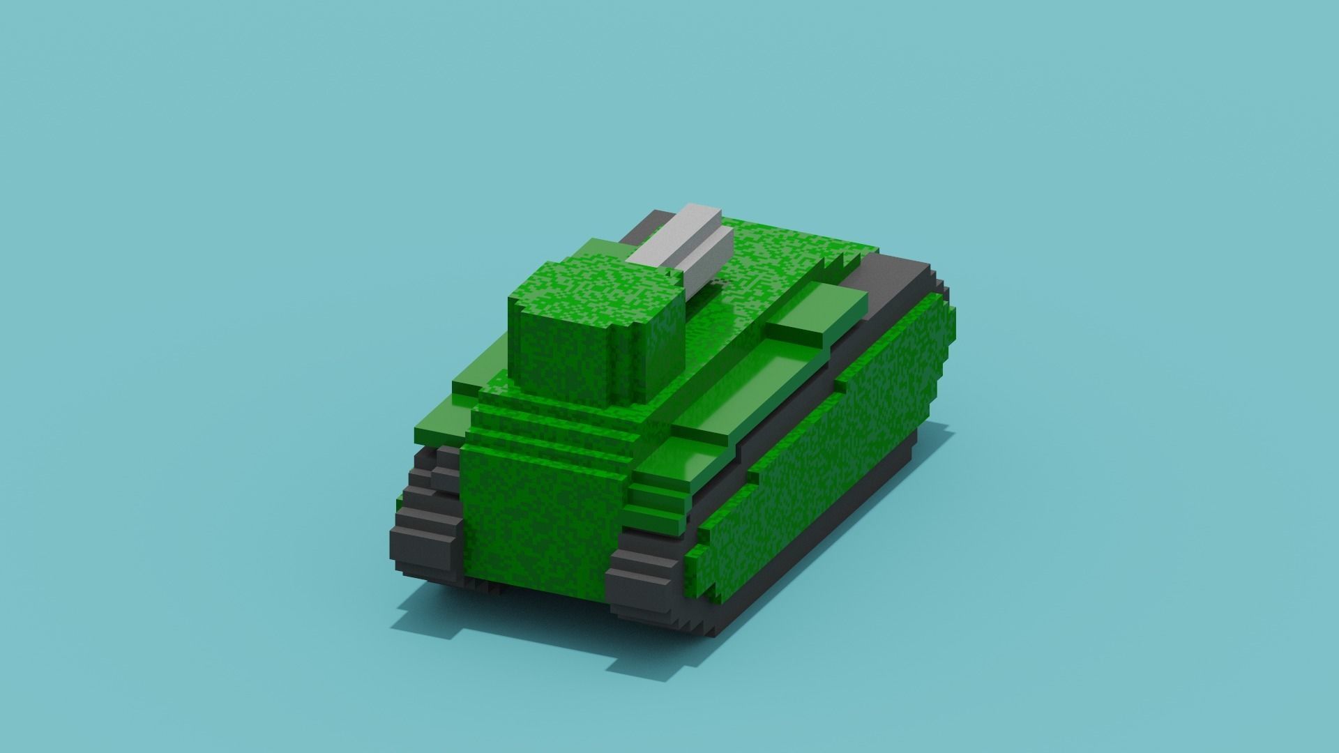 3D model Voxel Tank VR / AR / low-poly | CGTrader