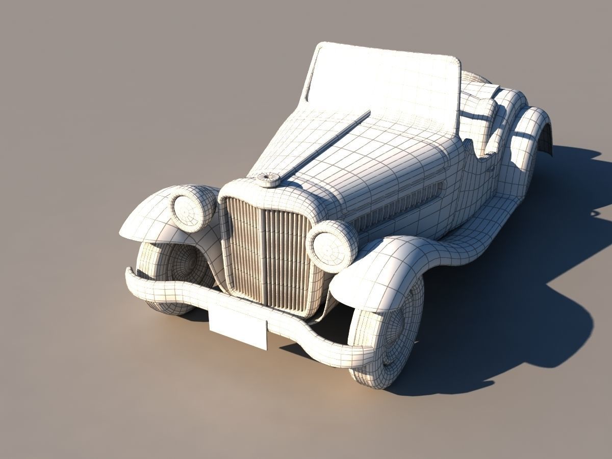 antique old car 3D model | CGTrader