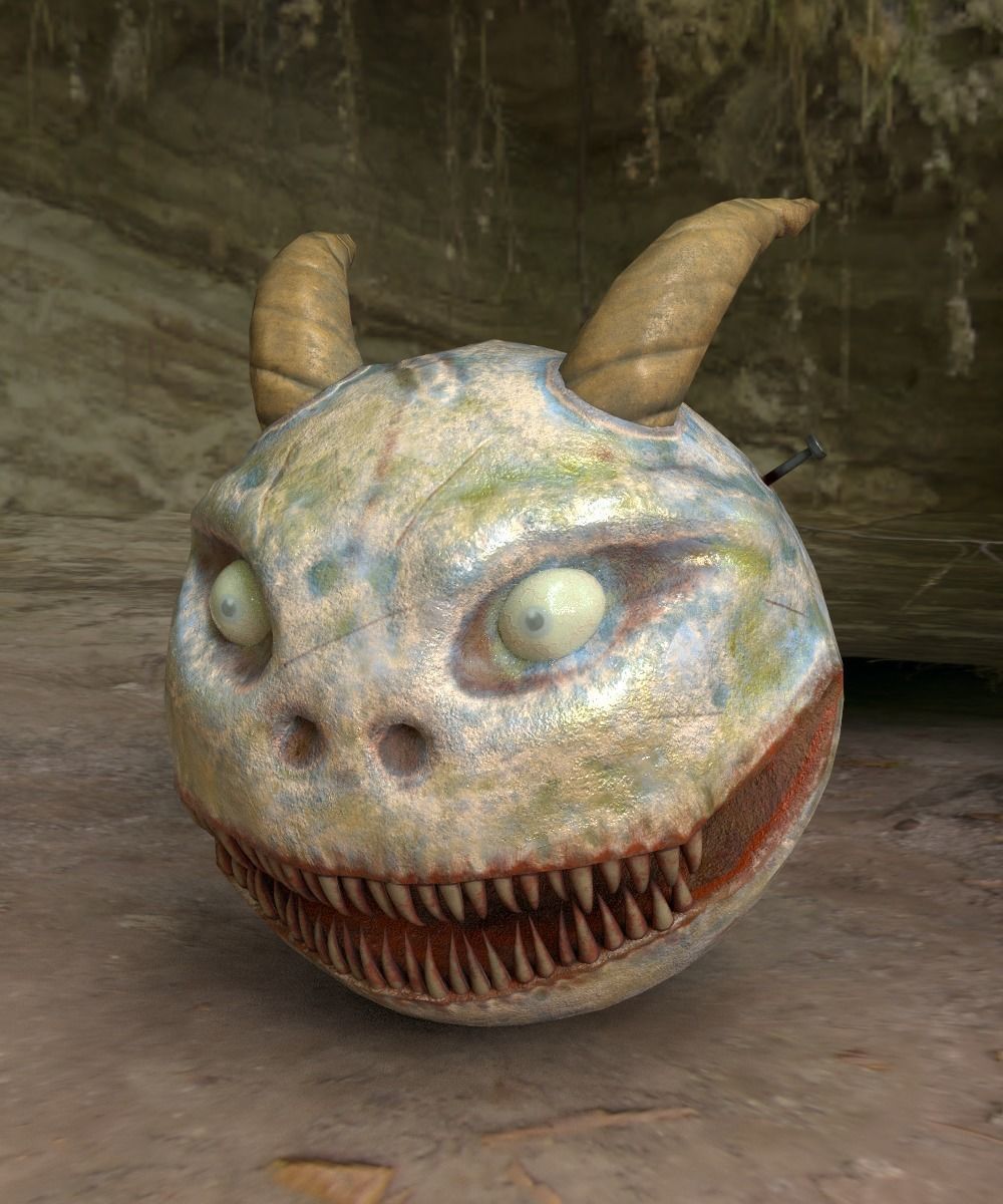 3D model Scary Head low poly Game ready VR / AR / low-poly | CGTrader