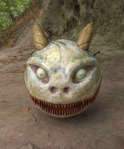 3D model Scary Head low poly Game ready VR / AR / low-poly | CGTrader