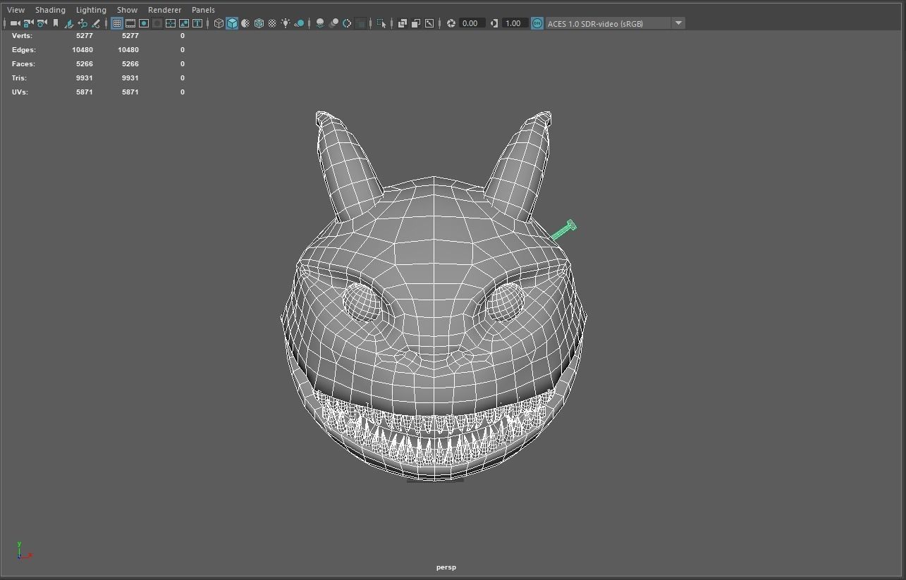 3D model Scary Head low poly Game ready VR / AR / low-poly | CGTrader