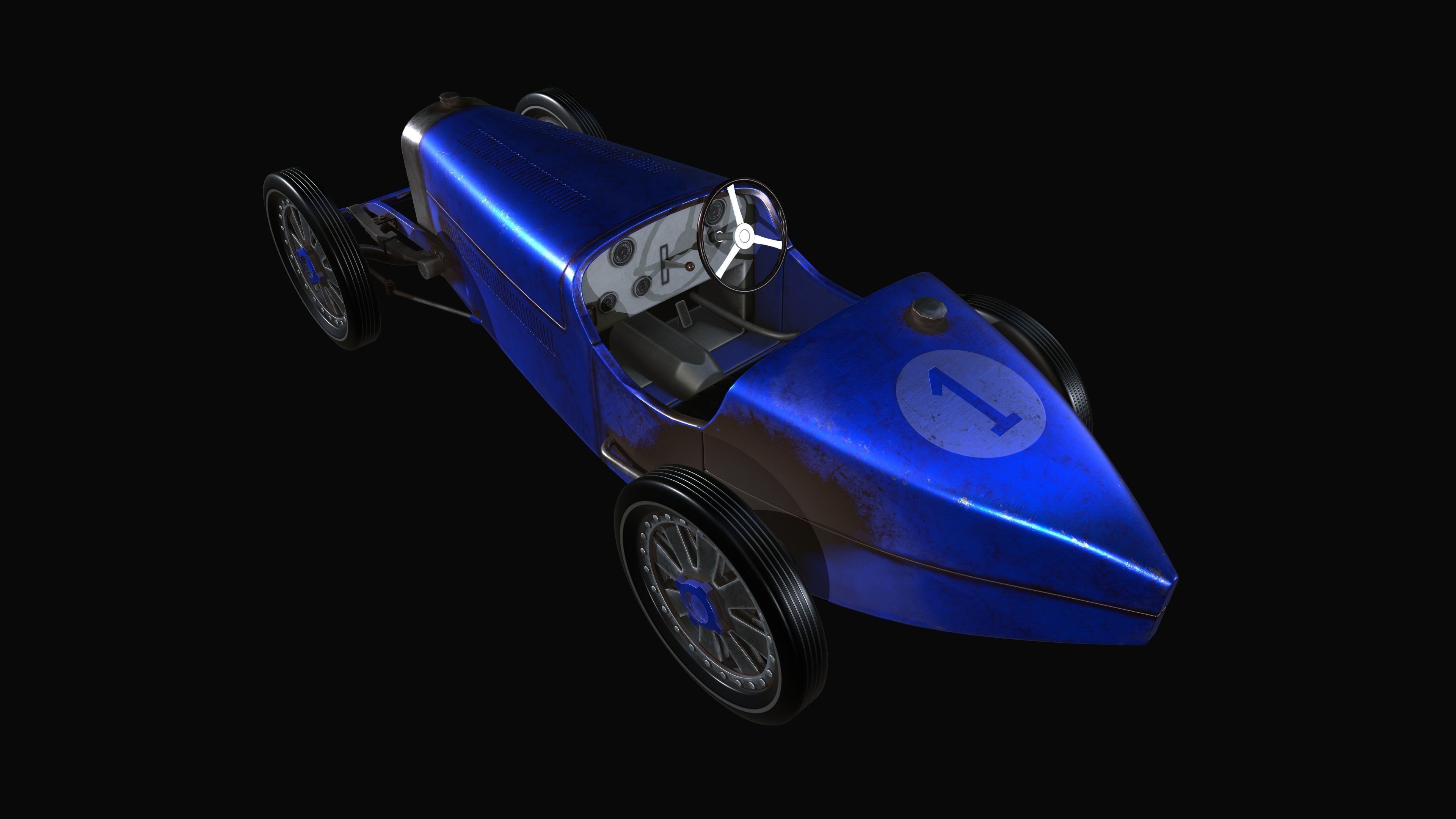 3D model Bugatti B35 VR / AR / low-poly | CGTrader
