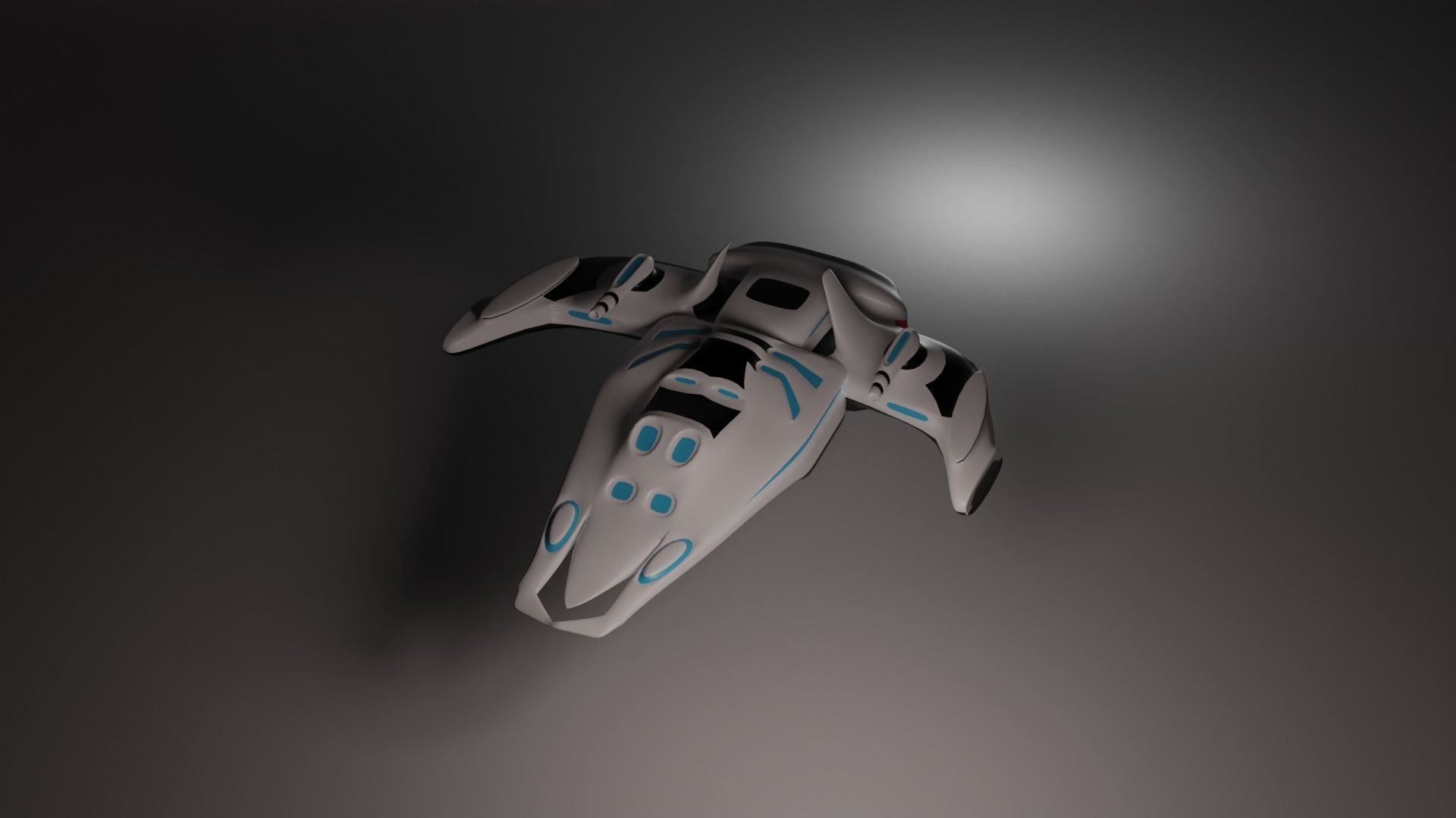 3D model Low-Poly SpaceShip futuristic VR / AR / low-poly | CGTrader