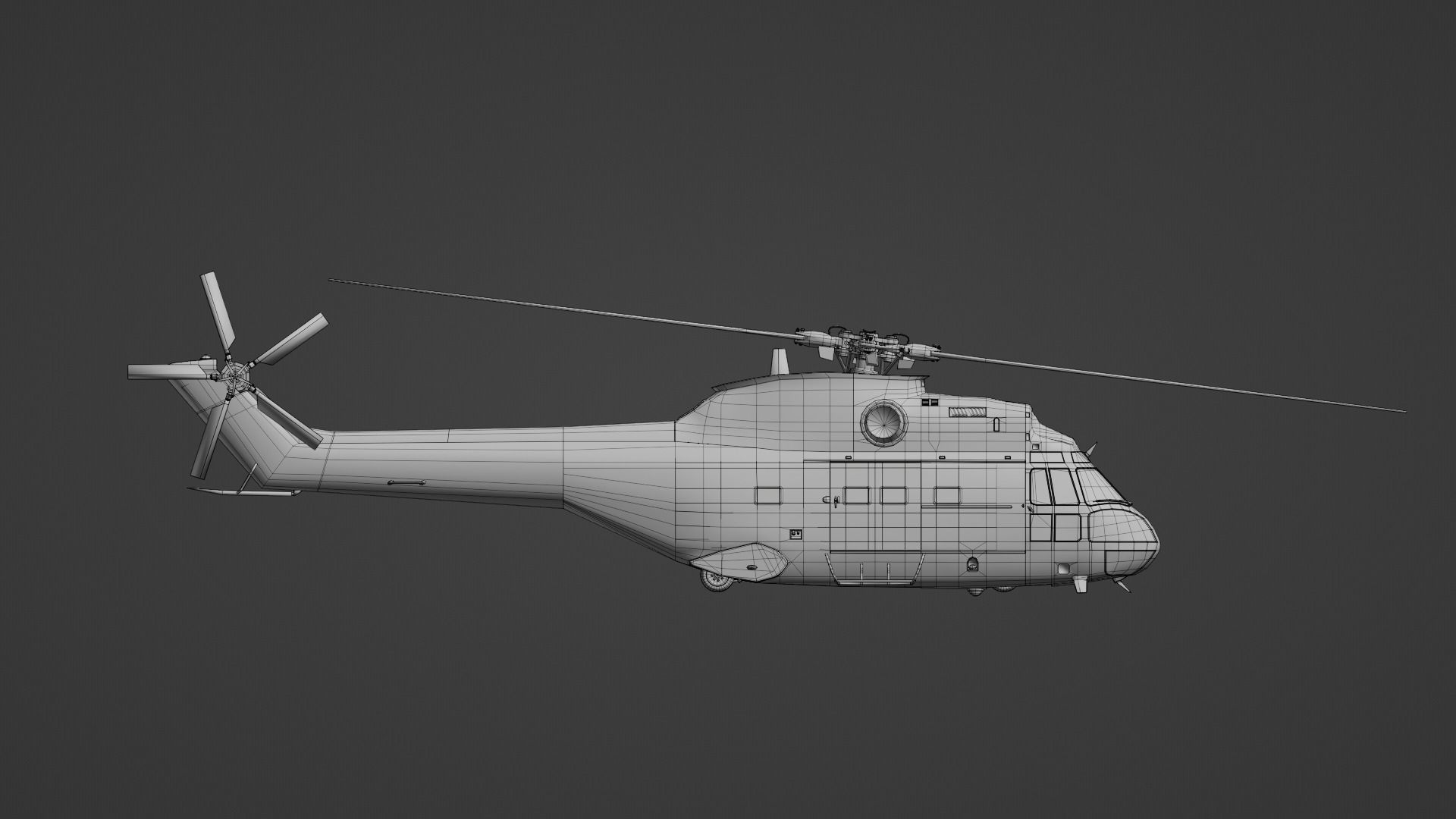 3D model Helicopter puma 9 textures VR / AR / low-poly | CGTrader
