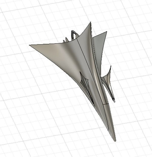 Spacecraft keychain 3D model 3D printable | CGTrader
