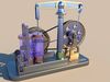 Steam motor engine with animation 3D model animated | CGTrader