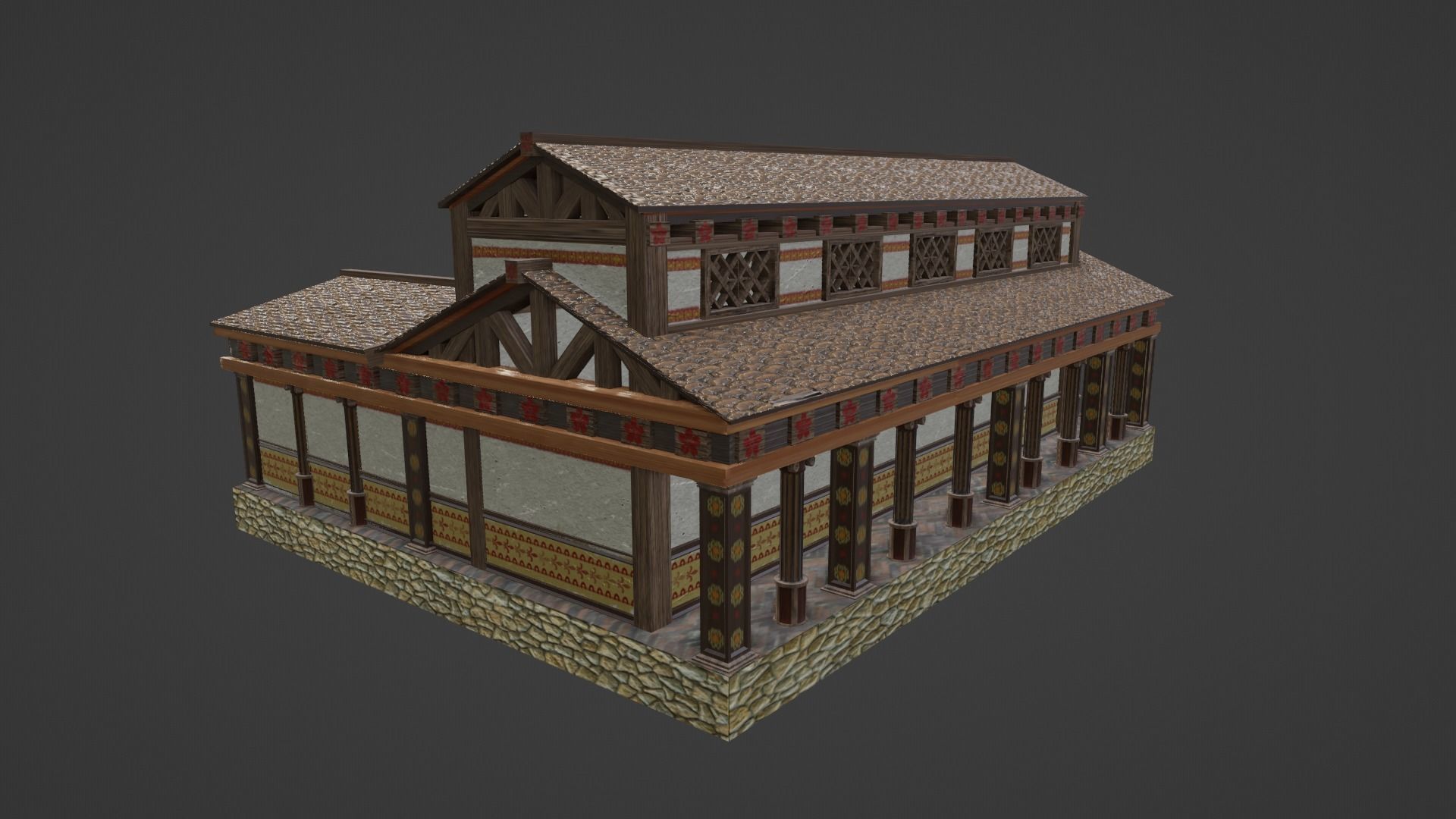 3D model Ancient Public Building VR / AR / low-poly | CGTrader