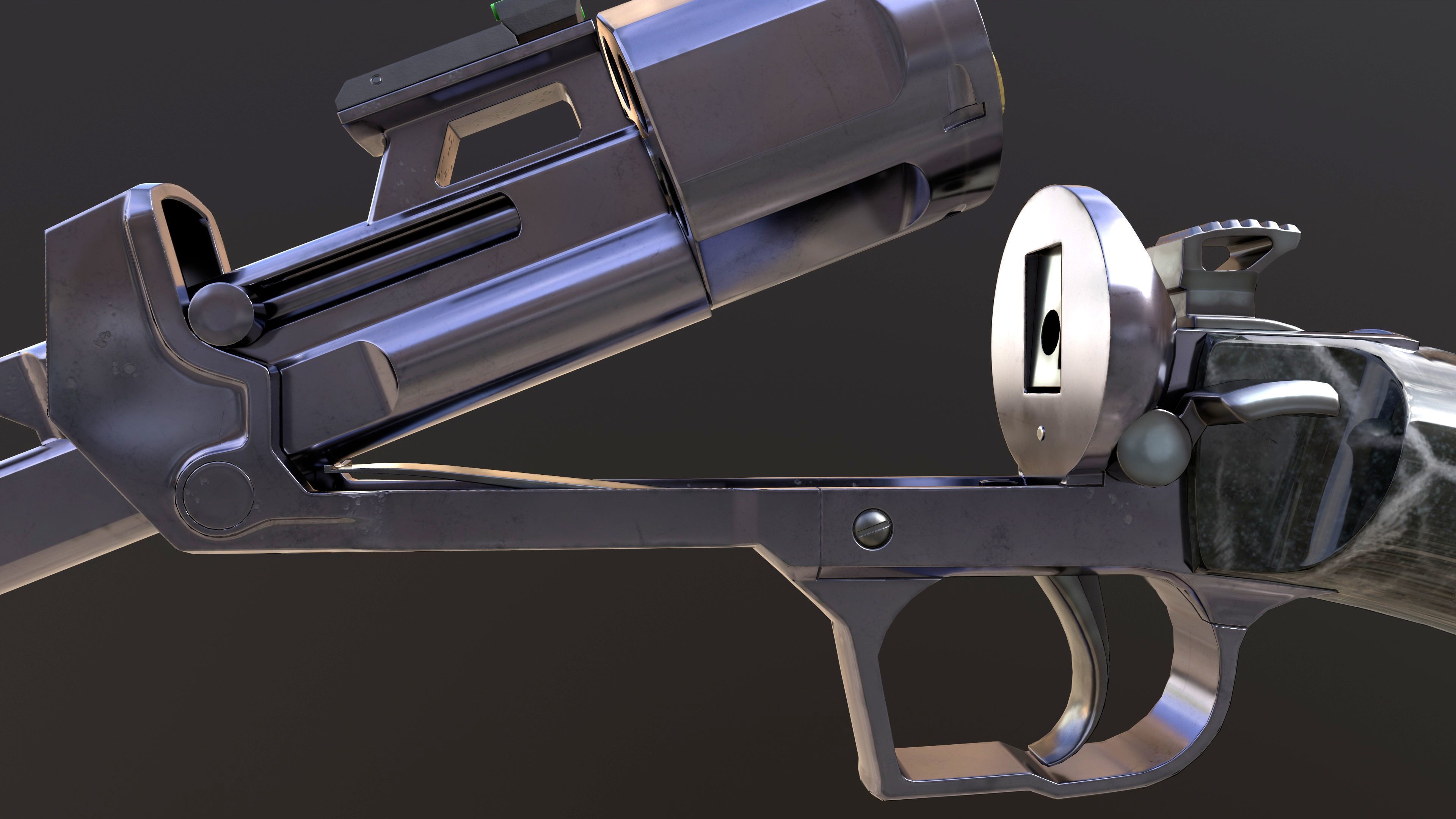 3D model Concept Design Revolver Anesthesia Stainless with Additions VR ...