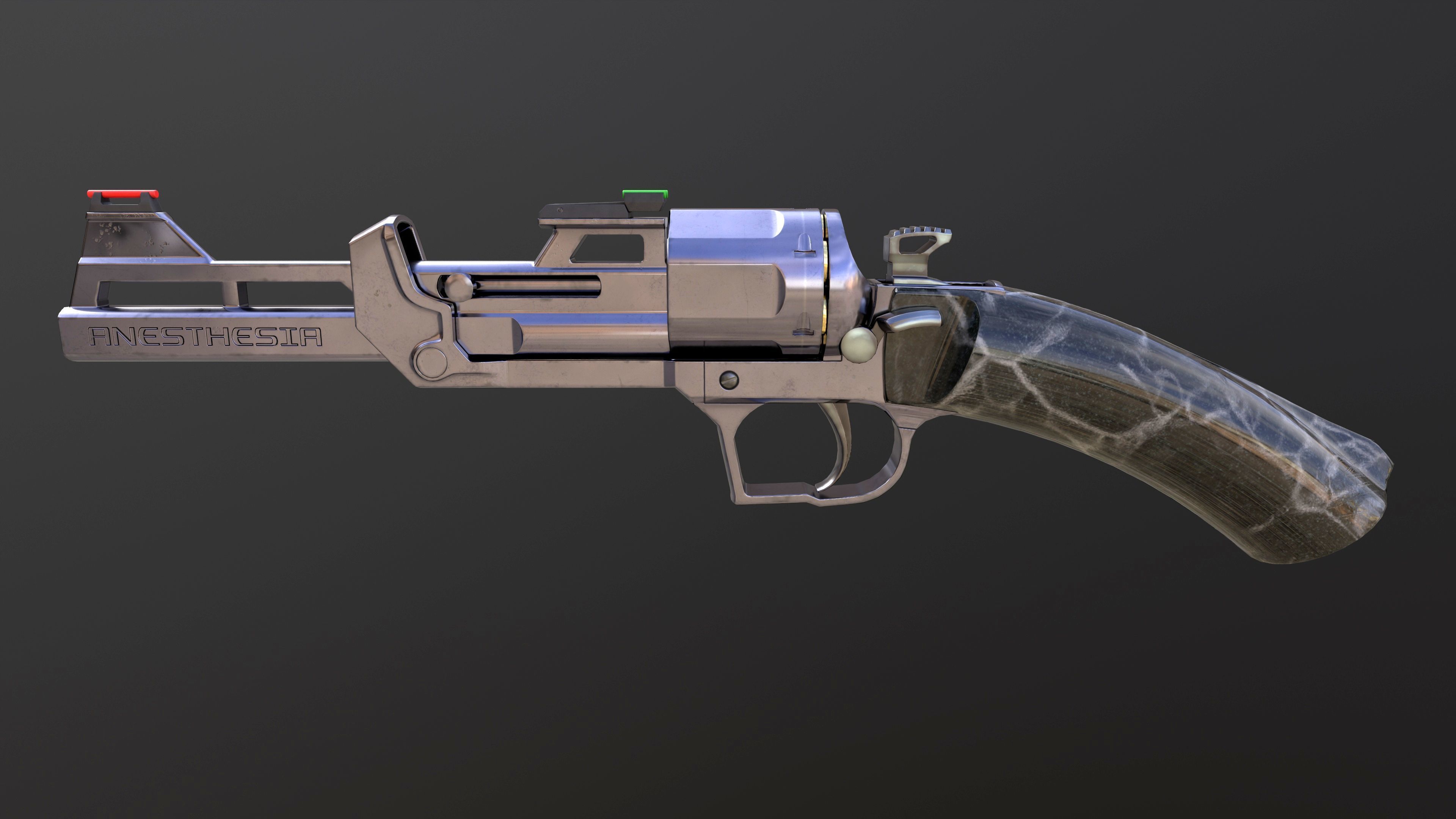 3D model Concept Design Revolver Anesthesia Stainless with Additions VR ...