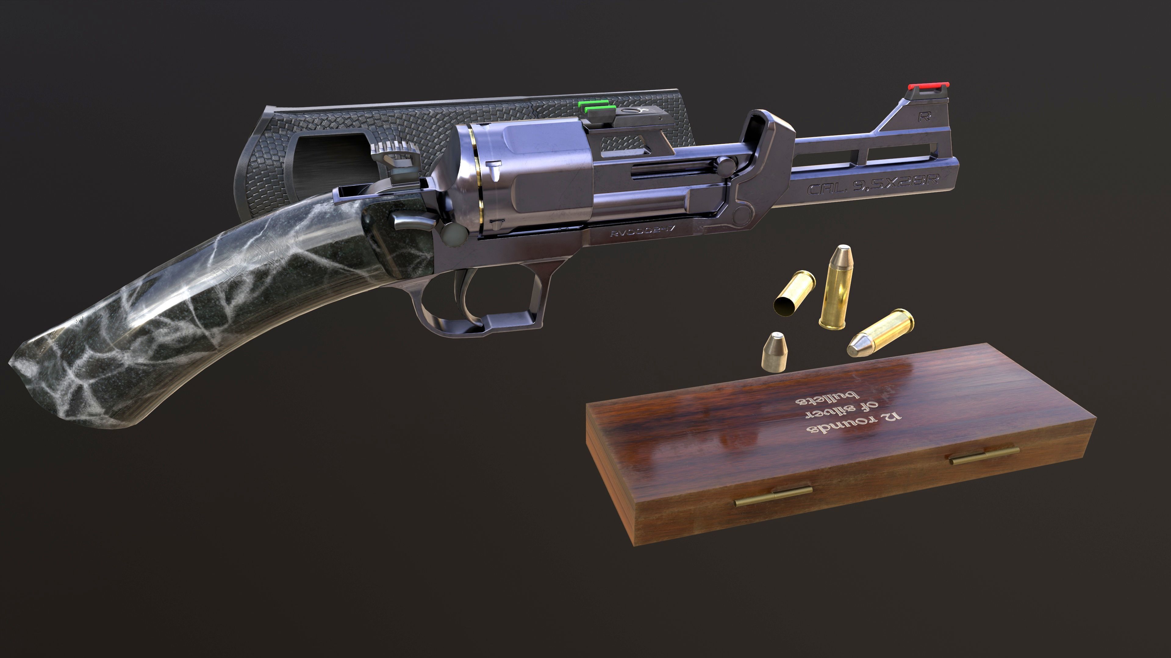 3D model Concept Design Revolver Anesthesia Stainless with Additions VR ...