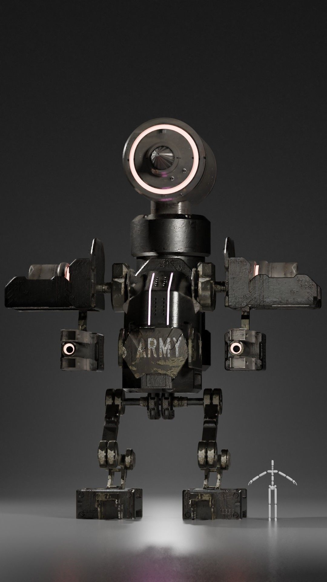 Battle Mech 3D model rigged | CGTrader