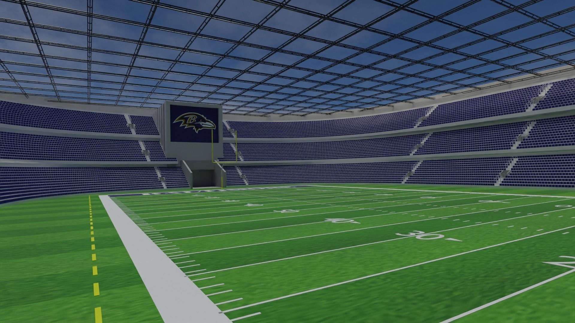 3D model Baltimore Ravens - American Football Stadium VR / AR / low ...